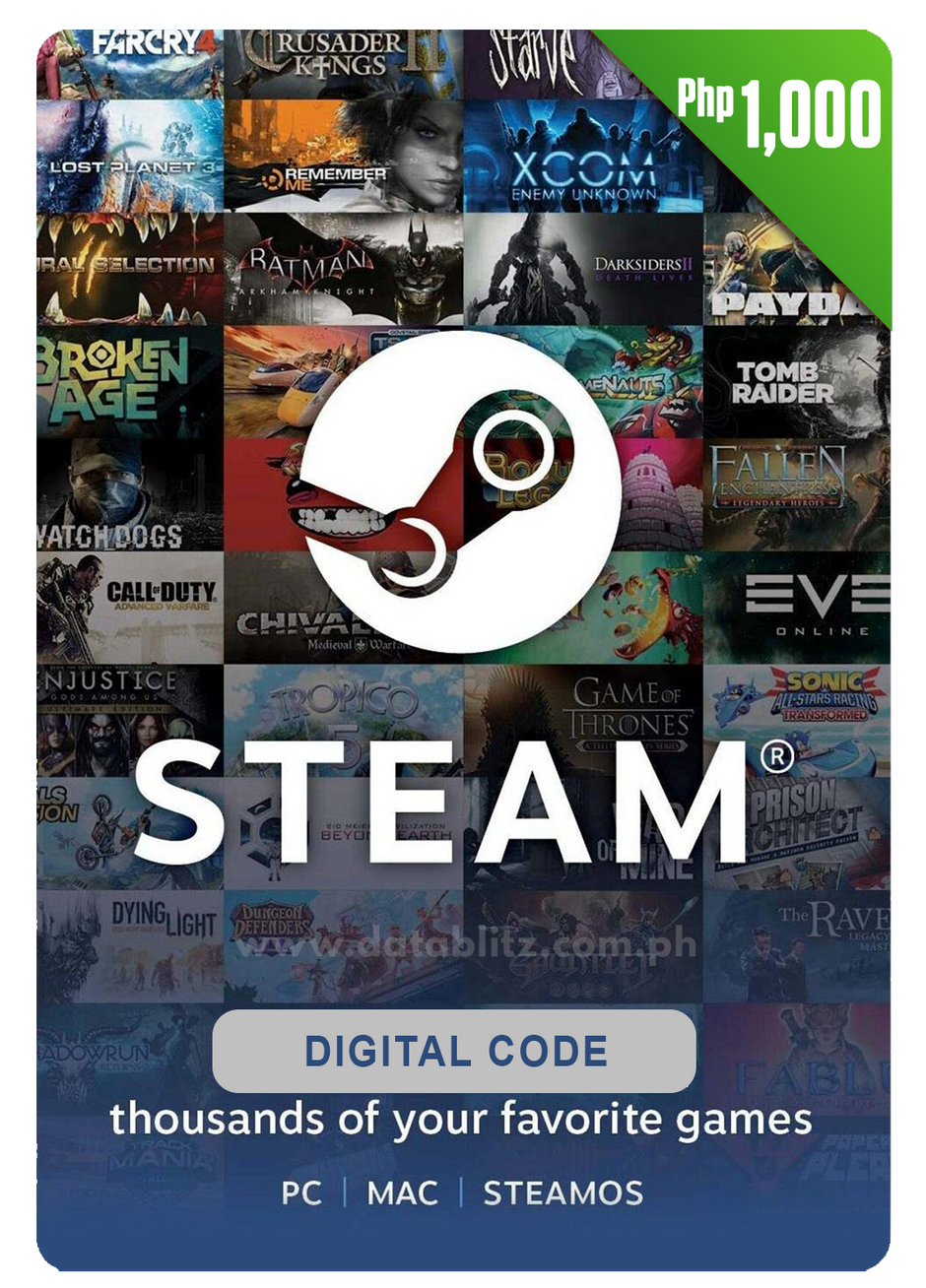 Steam Wallet Digital Codes – Datablitz Digital Store