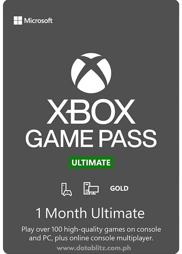 Xbox Game Pass Ultimate 1-Month (U.S.) – Datablitz Digital Store