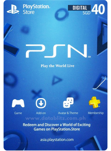 PlayStation Network Digital Codes – Datablitz Digital Store