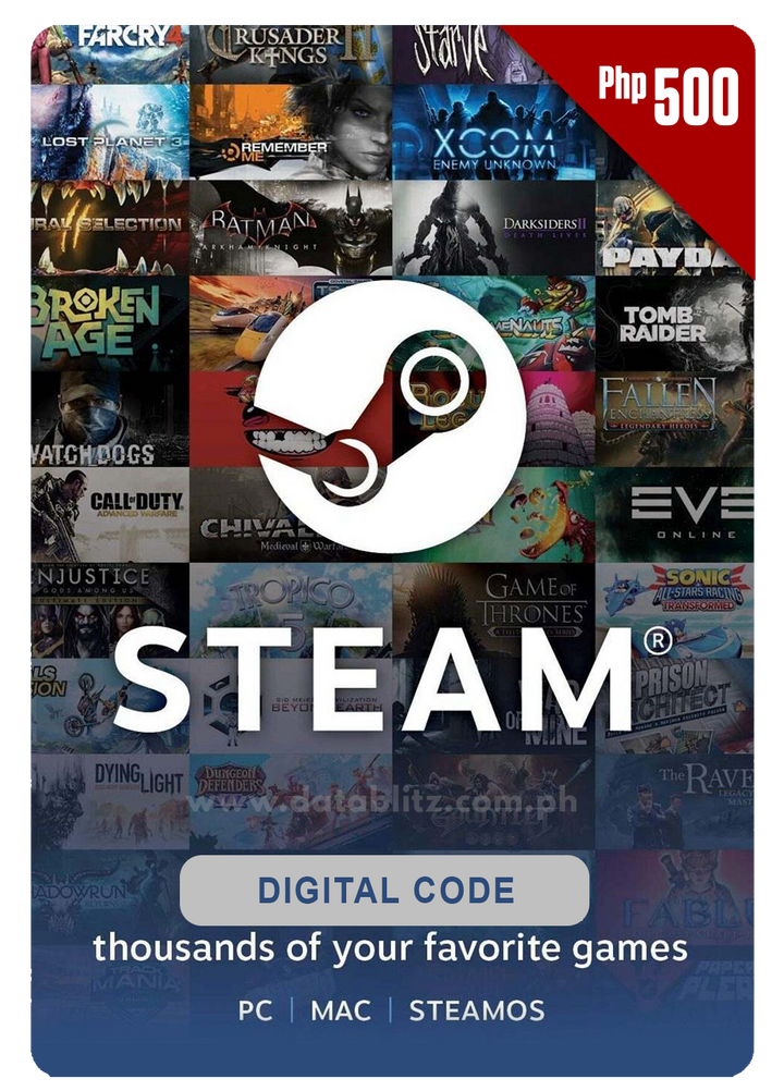 Steam Wallet Digital Codes – Datablitz Digital Store